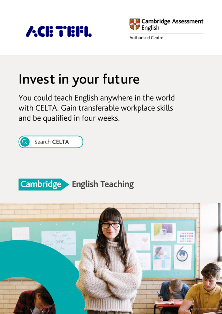 New CELTA courses - ACE TEFL
